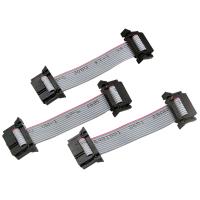 China 10P Grey Color IDC Cable Assemblies , 2.54mm Pitch Dual Row Ribbon Flat Cable for sale