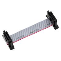 China 10P Grey Color IDC Cable Assemblies , 2.54mm Pitch Dual Row Ribbon Flat Cable for sale