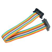 China Customized IDC 16 Pin Flat Ribbon Cable With Wire Gauge AWG28# 2.54mm Pitch Connectors for sale