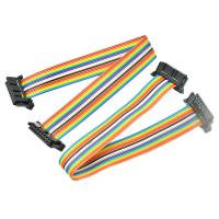 China Customized IDC 16 Pin Flat Ribbon Cable With Wire Gauge AWG28# 2.54mm Pitch Connectors for sale