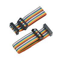 China Rainbow Color IDC Cable Assemblies , 2mm Pitch Ribbon Cable 40 Pin 50 Pin 60 Pin for sale