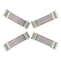 China UL2651 Flat Ribbon Cables 15cm Length 2.54mm 1.27mm Pitch Grey Color for sale