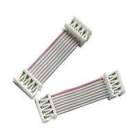China UL2651 Flat Ribbon Cables 15cm Length 2.54mm 1.27mm Pitch Grey Color for sale