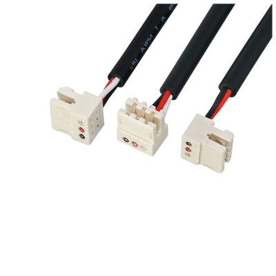 China 30cm Length IDC Cable Assemblies With Beige Color Lumberg 3515 Power Connector for sale