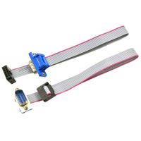 China OEM 2.54 Mm Pitch Ribbon Cable IDC DB9 Male Female For Panel Mount for sale
