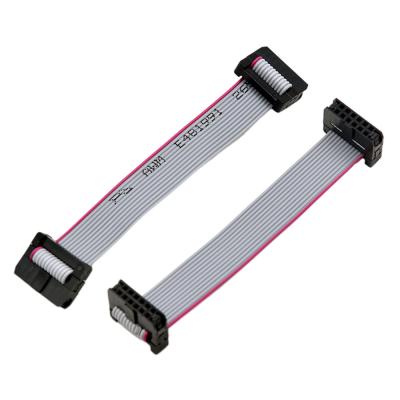 China Flat Ribbon IDC Cable Assemblies With 2.00mm Pitch Dual Row 2x3 Pin 6 Pin Connector for sale