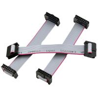 China Flat Ribbon IDC Cable Assemblies With 2.00mm Pitch Dual Row 2x3 Pin 6 Pin Connector for sale