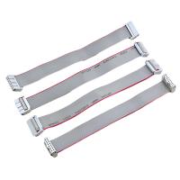 China 2.54mm Double Row IDC Flat Ribbon Cable UL2651 Type 28AWG Male Plug for sale