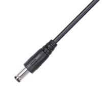 China Male And Female Power Cable Assemblies With Strain Relief DC 5.5mm X 2.1mm Barrel Jack for sale