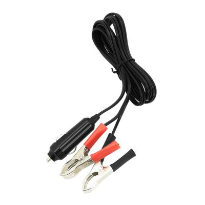 China Clamp On Car Cigarette Lighter Extension Cable 12V 24V For Car Battery for sale