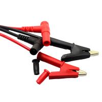 China 3Ft Crocodile Clip Digital Multimeter Cable Red Black Color for sale