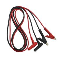 China 3Ft Crocodile Clip Digital Multimeter Cable Red Black Color for sale