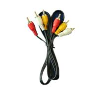 China 1 Meter Video Audio Cables Red Yellow White Color DC 3.5mm For TV VCR for sale