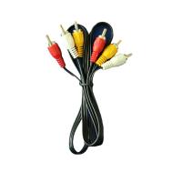 China 1 Meter Video Audio Cables Red Yellow White Color DC 3.5mm For TV VCR for sale