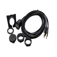 China Waterproof USB2.0 Dual USB Port Cable 1 Meter For Car Motorcycle for sale