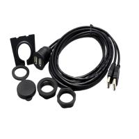 China Waterproof USB2.0 Dual USB Port Cable 1 Meter For Car Motorcycle for sale