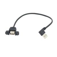 China OEM ODM Extension USB Charging Data Cable Male To Female With Screw Locked for sale