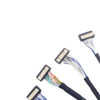 China DF9 31pin Custom LVDS Cable , Flex Coaxial Cable 1mm Pitch Connector Type for sale