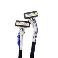 China DF9 31pin Custom LVDS Cable , Flex Coaxial Cable 1mm Pitch Connector Type for sale