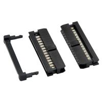 China IDC Female 14 Pin Cable Connector Black Color 1.27mm 2.0mm Pitch for sale