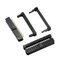 China IDC Female 14 Pin Cable Connector Black Color 1.27mm 2.0mm Pitch for sale