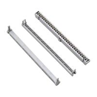 China 64 Pin 2.54 Mm IDC Connector Single Contact Gray Insulation For Flat Cable for sale