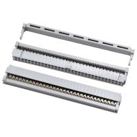 China 64 Pin 2.54 Mm IDC Connector Single Contact Gray Insulation For Flat Cable for sale