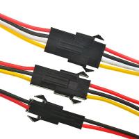 China 50mm Customized Cable Wire Assemblies Black 8P8C Tin Plated for sale