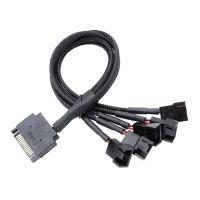 China 2.54mm Pitch Amp Connector Cable Assemblies Aluminium Foil Shielded Wire Harness For PC Fan for sale