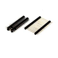 China Gold Flash PCB Connector 2.0mm Pitch Through Hole Pin Header 2.54mm Pitch Male for sale