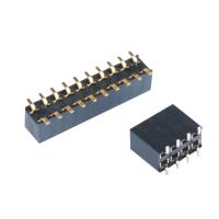 China 2P-40P Single Dual Row PCB Connector SMT Female Header 2.54mm Pitch for sale