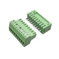 China Male Female Pluggable Terminal Block Connector 3.81mm Pitch 2-16 Pins Plug In Right Angle Vertical for sale