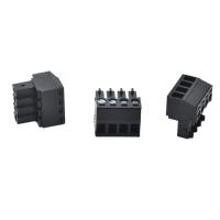 China Black Color 3.50mm Pitch Female Male Wire Connector Housing For Home for sale