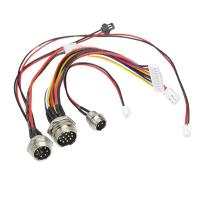 China Connector M16 Waterproof Cable Assembly Male And Female Straight Front Mount Wiring Harness for sale