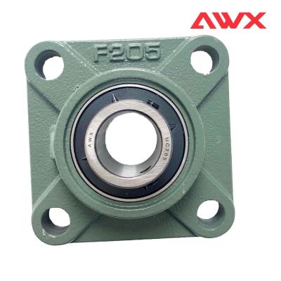 China AWX Pillow Block Bearing UCF205 Insert Ball Bearing With Grease Lubrication for sale