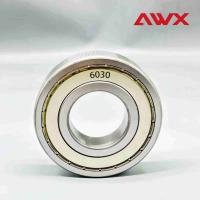China Open Deep Groove Ball Bearing 6030 6032 6034 Nylon Retainer Industrial Reducer Bearings for sale