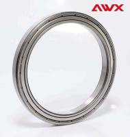 China Low Noise Thin Wall Bearing 16011 2RS Steel Cage Deep Groove Ball Bearing for sale