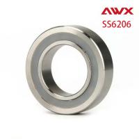 China SS 6206-2Z Steel High Precision Ball Bearings Low Friction Pre Lubrication for sale