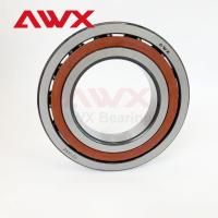 China SUJ2 Ceramic Balls Pressed Steel Cage Contact Angular Ball Bearing for sale