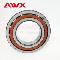 China SUJ2 Ceramic Balls Pressed Steel Cage Contact Angular Ball Bearing for sale
