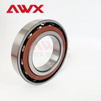 China Customized Accuracy Miniature Angular Contact Bearings Pressed Steel Cage P6 P5 Precision for sale