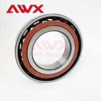 China Customized Accuracy Miniature Angular Contact Bearings Pressed Steel Cage P6 P5 Precision for sale
