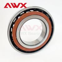 China Customized Accuracy Miniature Angular Contact Bearings Pressed Steel Cage P6 P5 Precision for sale