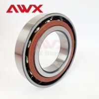 China Customized Accuracy Miniature Angular Contact Bearings Pressed Steel Cage P6 P5 Precision for sale