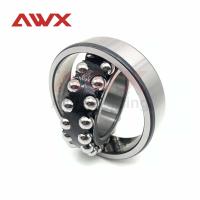 China 27mm Width Self Aligning Double Row Ball Bearings Industrial Nylon Cage Open Seal Type for sale