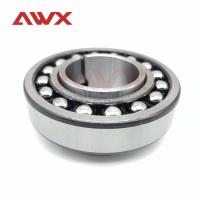 China Double Row Aligning Ball Bearings P0 Precision Rating Chrome Steel Nylon Cage for sale