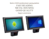 China Supermarket Checker 15.6inch Touch Screen 1D/2D Scanner SSD 16G/32G/64G/128G/256G/512G for sale