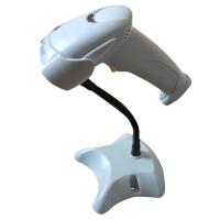 China CMOS Scan Element Type 1D Laser Wired Barcode Scanner with Holder Scanning Range 45 for sale