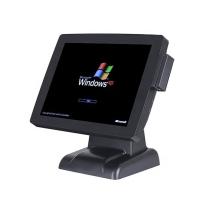 China POS Terminal with 58mm Printer 128mm * 64mm Display and 3 Bills 5 Coins Cash Drawer for sale