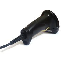 China Single Line Scan Handheld 1D Laser Barcode Scanner for Retail and Supermarket in Black for sale